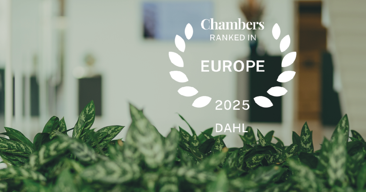 DAHL ranked in Chambers Europe Guide 2025 | DAHL Advokatpartnerselskab